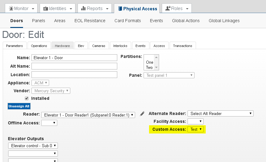 Acm Elevator Control Primer Guide Use Custom Level Access