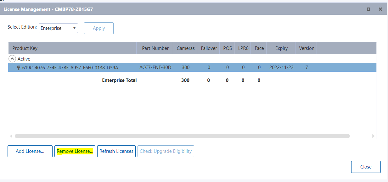 ACC- How To Copy A License Key In License Management