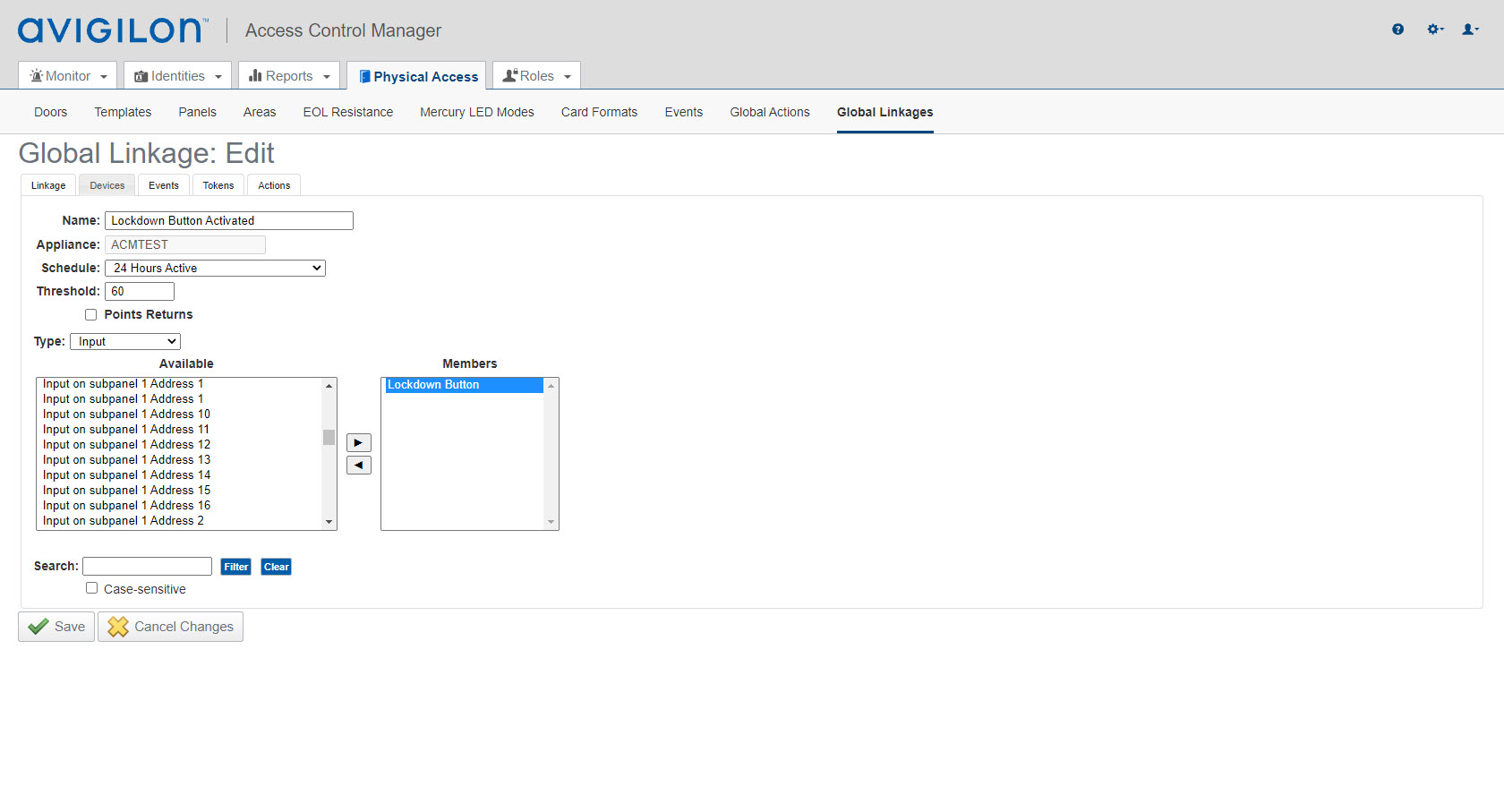 ACM Priority Door Policy Lockdown Example
