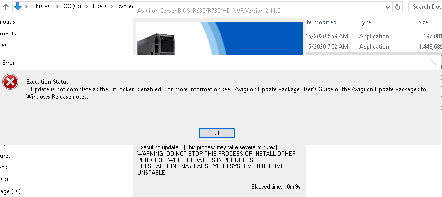Cannot Update BIOS and Firmware Due To Bitlocker