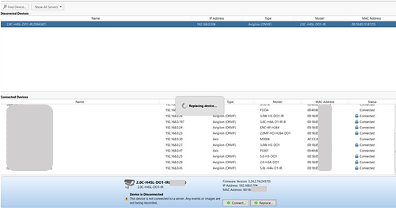 ACC - How to use the "Replace Device" feature in ACC 6.10.0.24 and higher