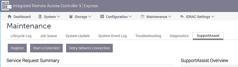 Get TSR via iDRAC 9 SupportAssist Collection