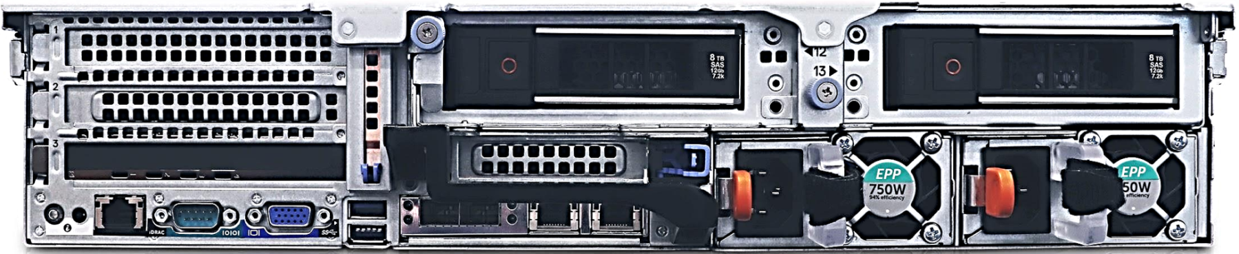 ACC - R740xd NVR4-PRM Front and Back Views