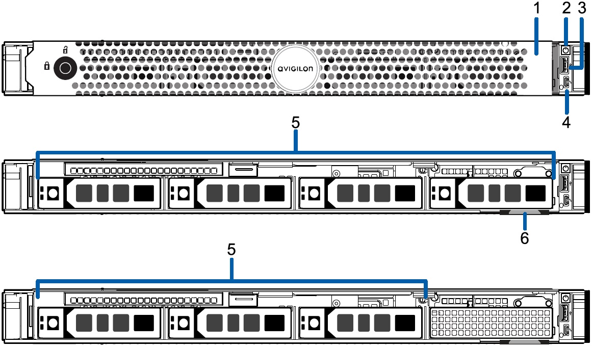 ACC - NVR4-VAL Front and Back Views