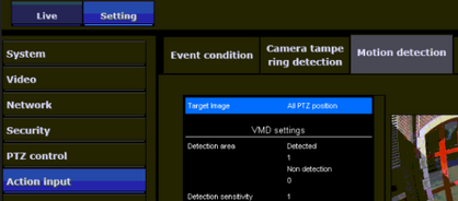 ACC - How To Set Up Motion Detection For Sony Cameras