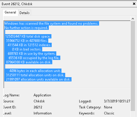 How to Get Windows Chkdsk Output