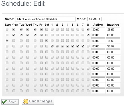ACM After Hours Access Notification by Email