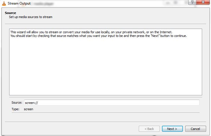 How to stream your desktop over RTSP and record it in ACC5