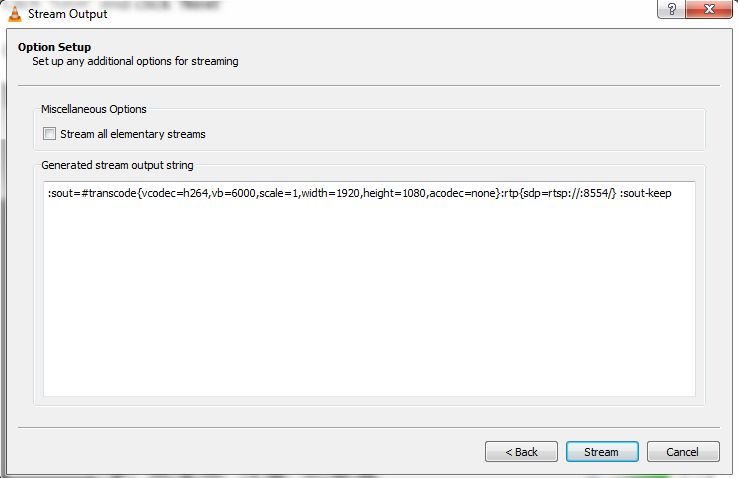 How to stream your desktop over RTSP and record it in ACC5
