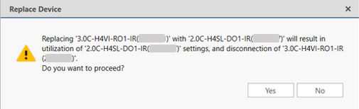 ACC - How to use the "Replace Device" feature in ACC 6.10.0.24 and higher