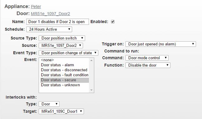 Acm Configuration 2 Doors 2 Readers Simple Man Trap