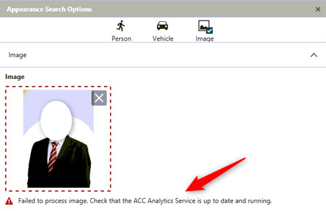 ACC Error: Failed to Process Image. Check that the ACC Analytics ...