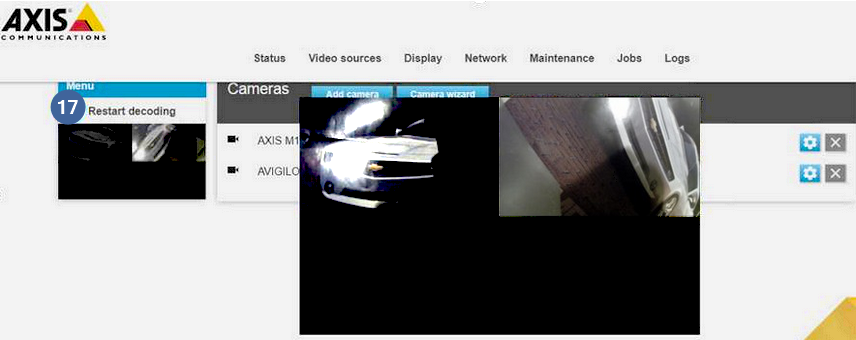 How to Display an Avigilon Camera on an Axis T8705 Decoder