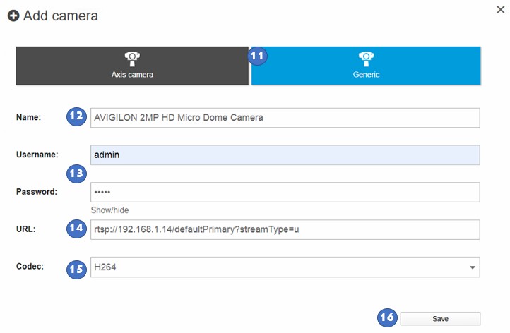 How to Display an Avigilon Camera on an Axis T8705 Decoder