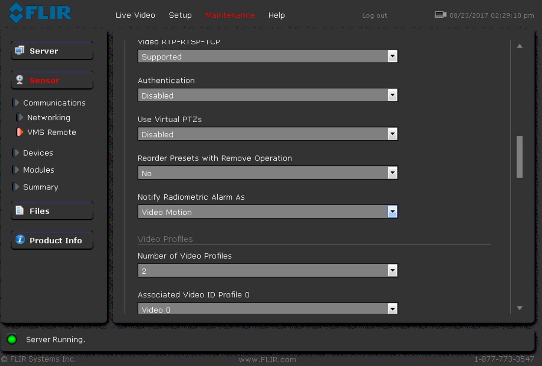 Use FLIR Radiometry for Object Temperature for ACC Motion Detection