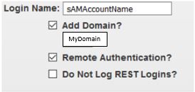 ACM Remote Authentication using sAMAccountName Login