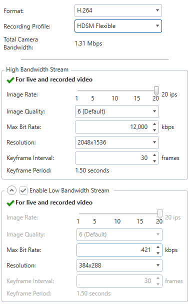 How to Change the Max Bit Rate and Quality of a Camera Image