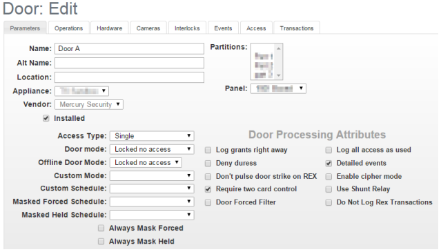 ACM Solution - Set Up an Escorted Vault Access Door