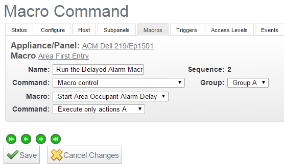 Acm Set Up Macros For An Area Occupancy Alarm