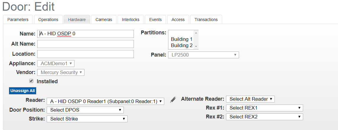 ACM - How to Configure 4 OSDP Readers on an MR62e