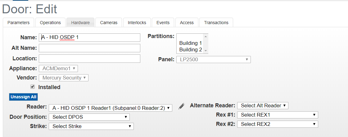 ACM - How to Configure 4 OSDP Readers on an MR62e