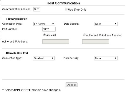 Configure Mercury Panels for Remote Connection via IP Server Mode