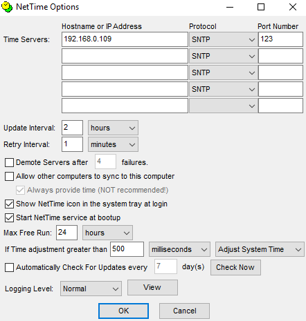 ACC - Set Up a Slave Time Server (NTP Server) using NetTime