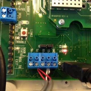 Sample Wiring of Mecury Panel EP2500, EP1501 and Two PIM400