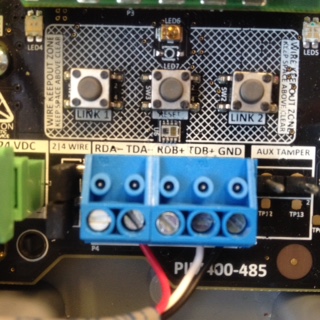 Sample Wiring of Mecury Panel EP2500, EP1501 and Two PIM400