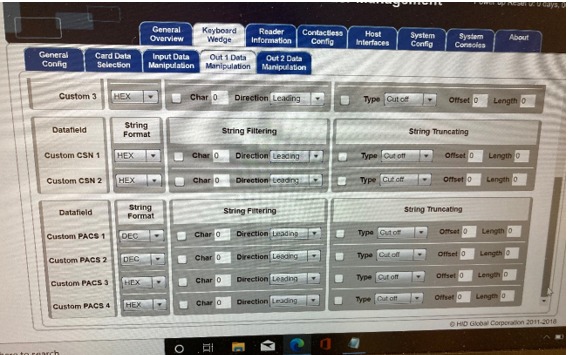 Configure HID Omnikey 5427CK for Avigilon iClass SEOS cards (56 bits)