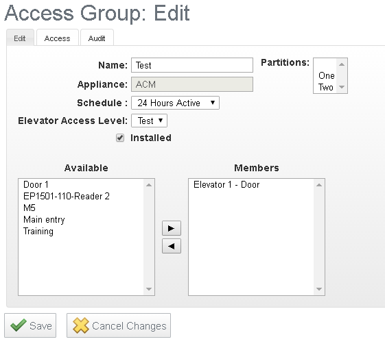 Acm Elevator Control Primer Guide Elevator Access Levels