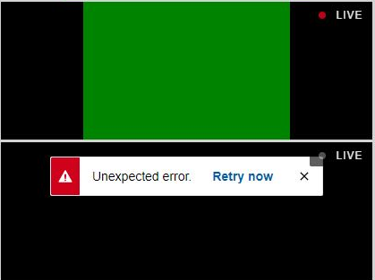 ACS Error - Video shows Green in ACS Web Client
