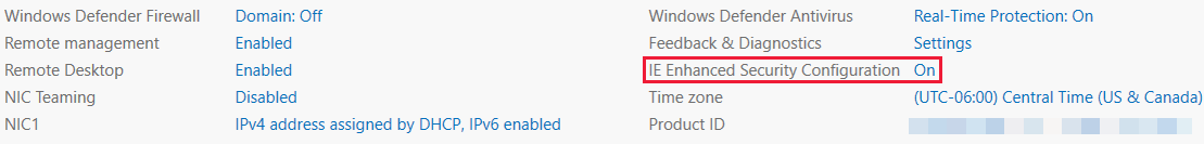 How to disable Enhanced Security Configuration on Internet Explorer