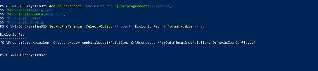 How to Add ACC Process and Folder Exclusions to Windows Defender using PowerShell