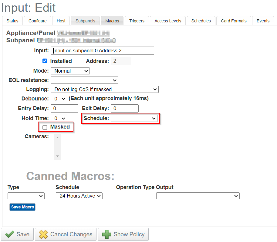 ACM - Input Intermittently Goes Masked