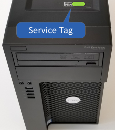 How to find the Service Tag number of Avigilon NVRs and Workstations