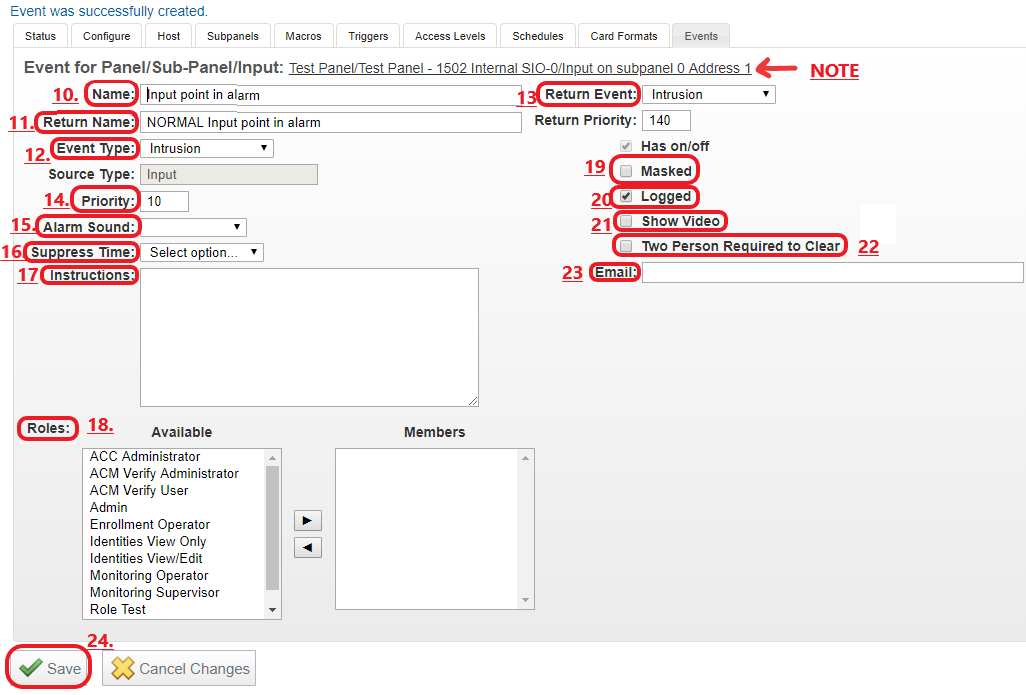 How to Create an ACM Local Event Type