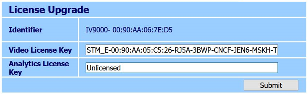 IndigoVision Licensing Overview