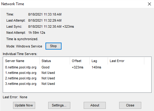 Set up a Server as a Time Server (NTP/SNTP Server) using NetTime