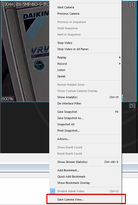 IndigoVision Control Center Camera Views
