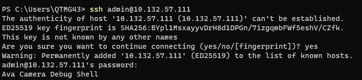 How to Factory reset cameras via SSH