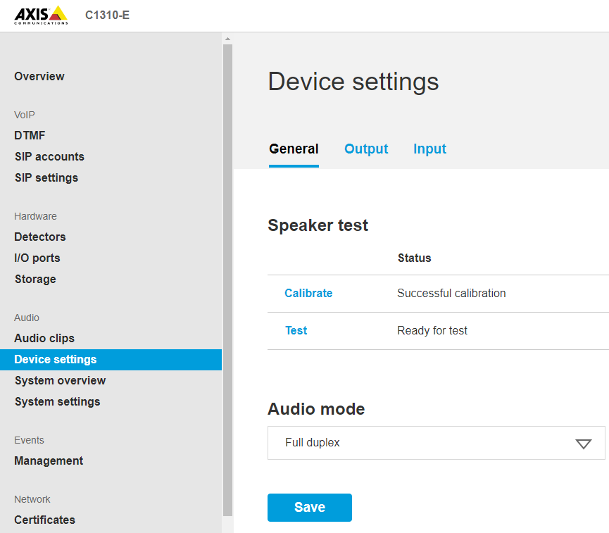 Configure Axis C3003-E, C1310-E, and Other Network Horn Speakers for ...