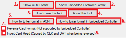 ACM - Card Format Decoder Tool V2.0