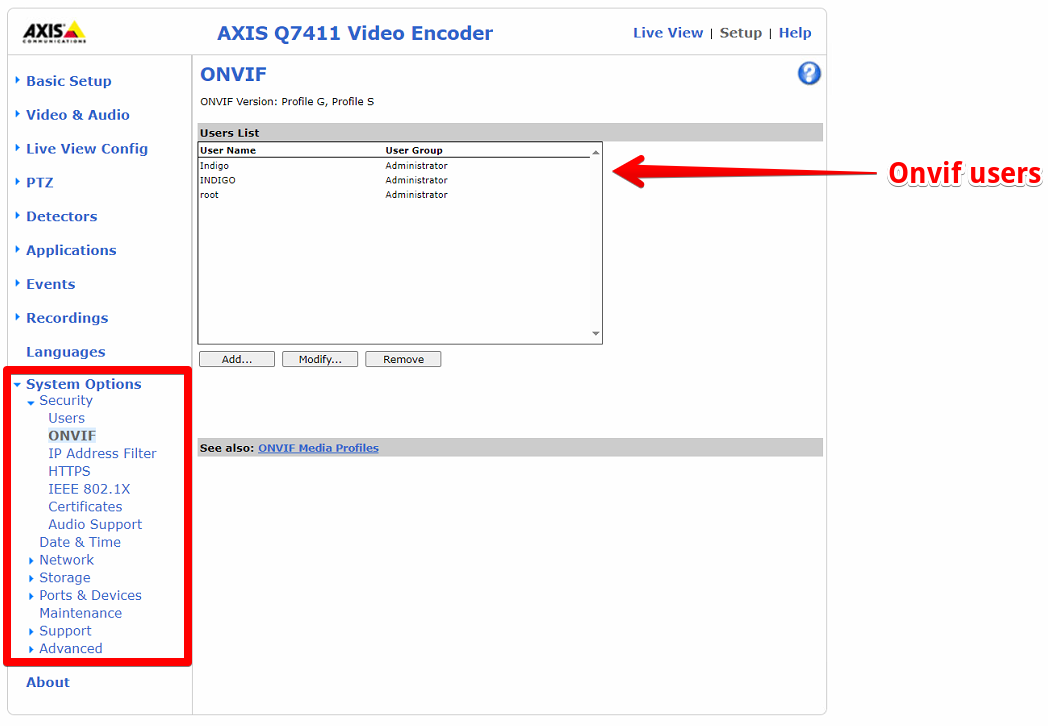 Unable to view live stream from Axis Video Encoder