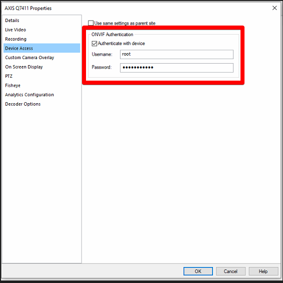 Unable to view live stream from Axis Video Encoder