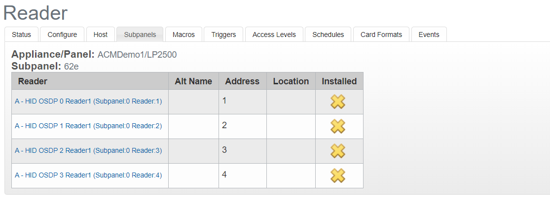 ACM - How to Configure 4 OSDP Readers on an MR62e