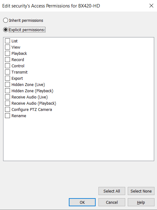 Edit User Permission In IV Control Center