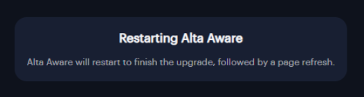 How to Manually Update an Alta Aware Deployment