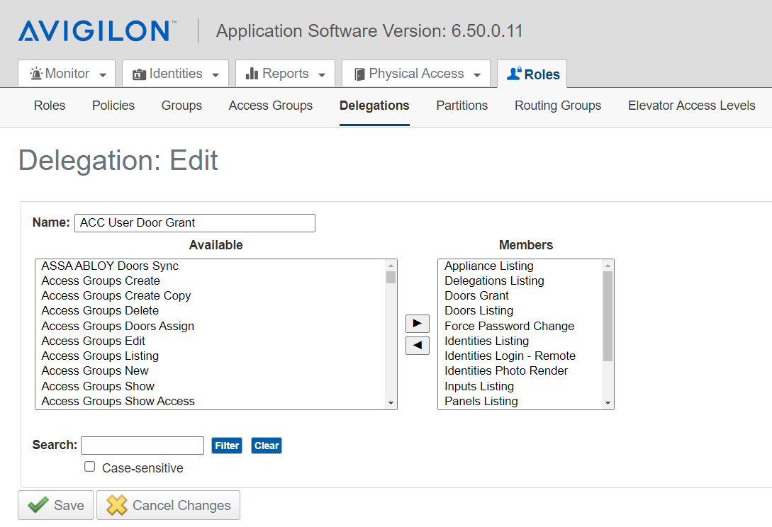 ACM - ACC: Unification Door Grant Delegations in ACM
