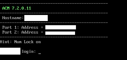 Unity Access 7 Password Reset